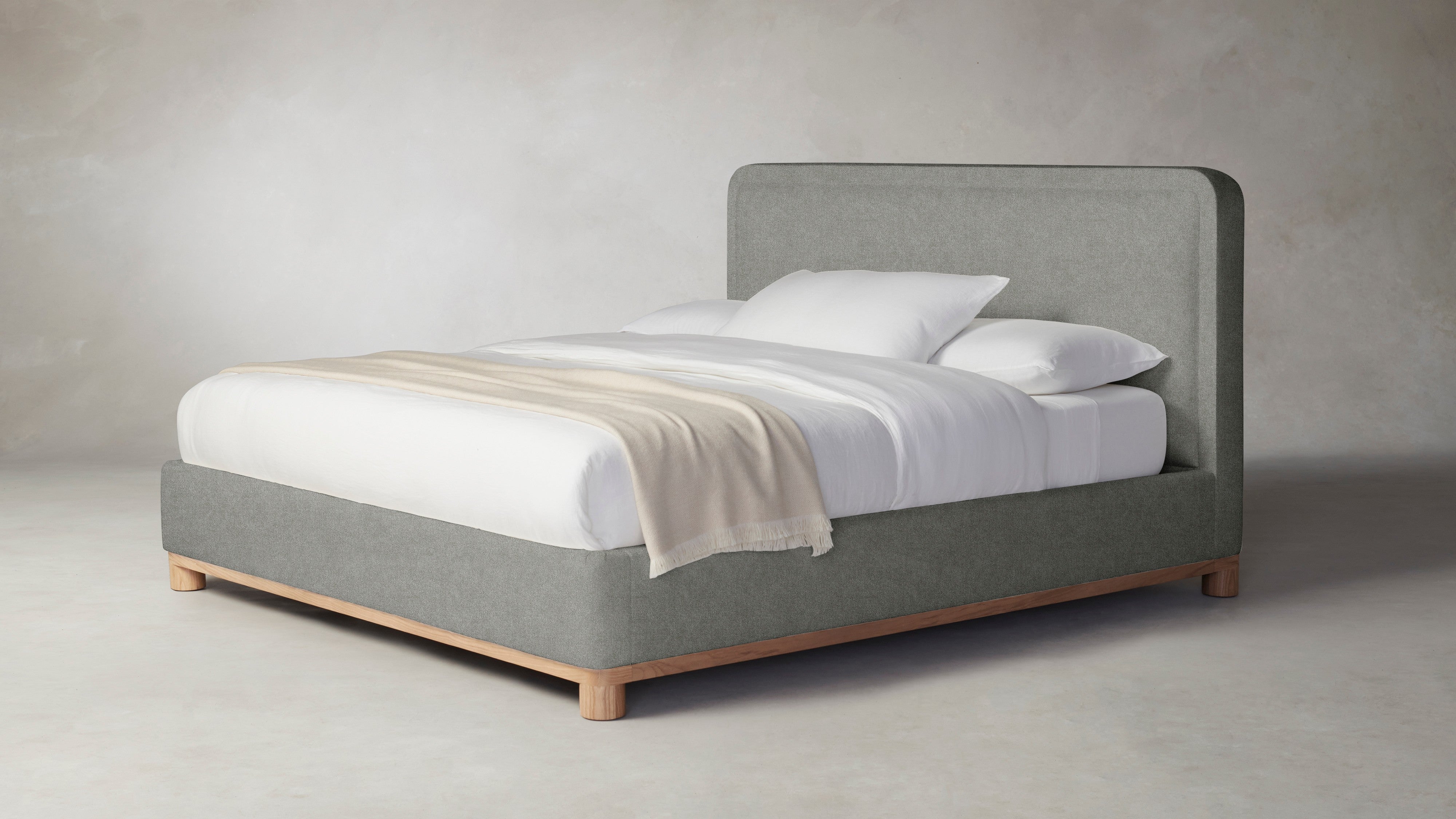 The Kent - Merino Granite Bed - 41" Headboard – Lux Furn Mag