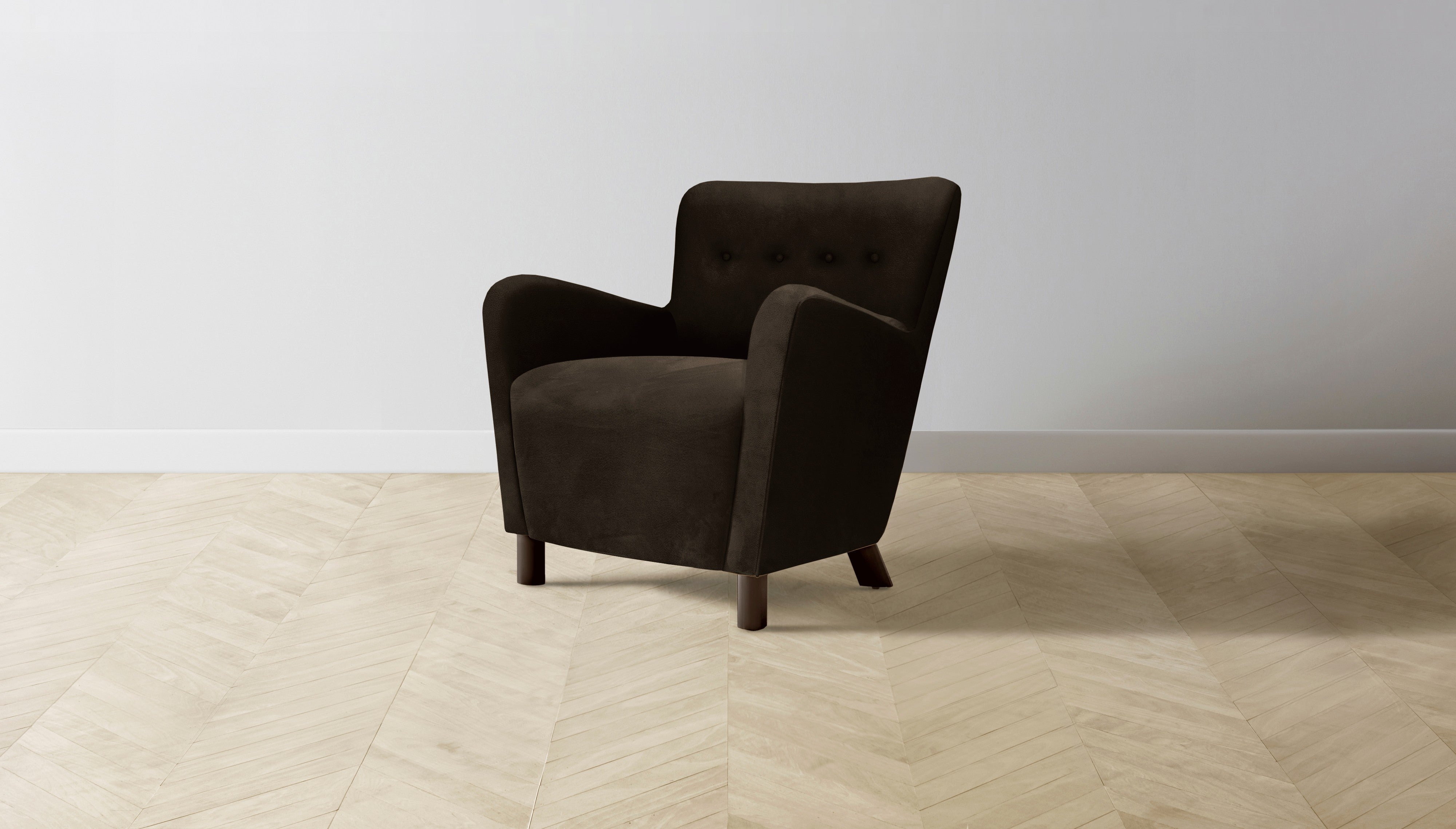 The Perry - Nubuck Leather Espresso Chair – Lux Furn Mag